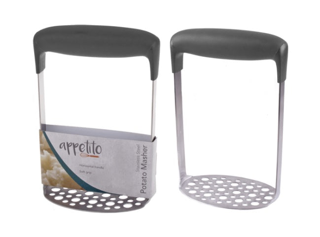 Stainless Steel Potato Masher with Soft Grip Handle– Crock and Pickle